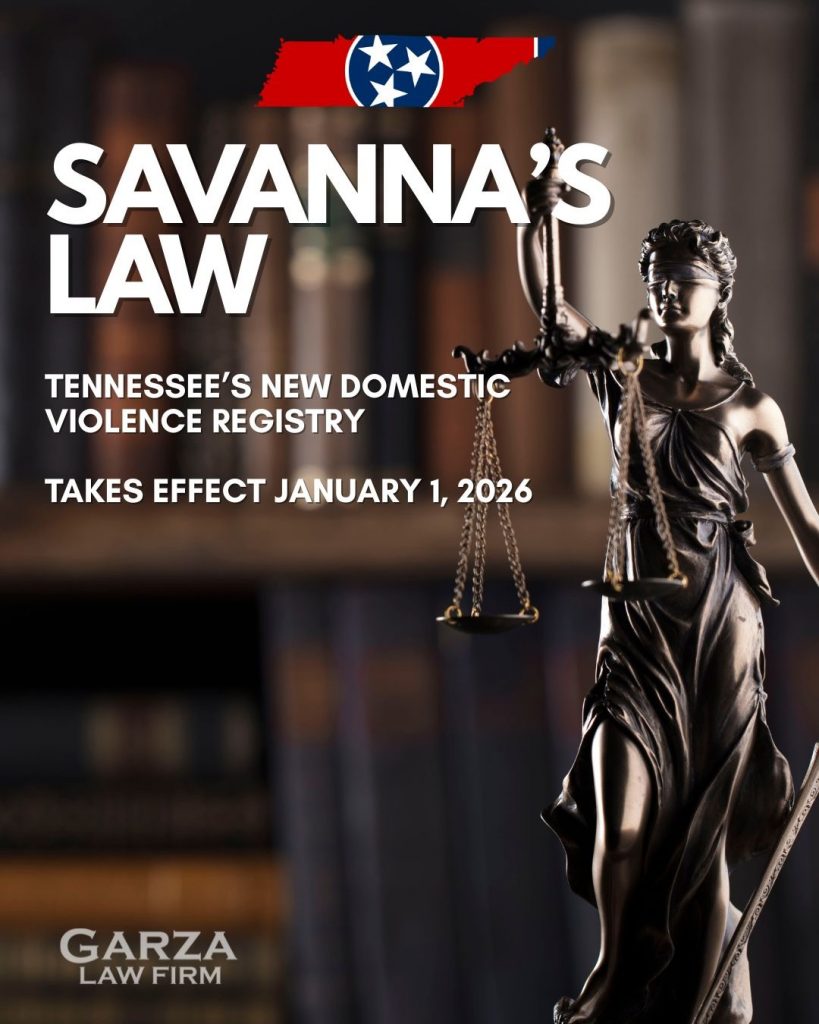 Tennessee Domestic Violence Registry Begins Jan. 1, 2026 | Savanna’s ...
